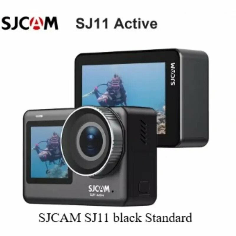 Спортивная камера SJCAM SJ11 black Dual Screen/Двойной экран Action Camera 4K, 30-Метровые Водонепроницаемые, 5G WiFi 2.33" Touch Screen Support Live Streaming