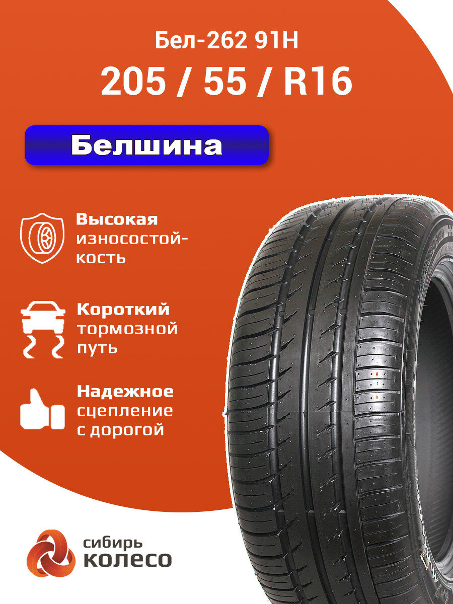 205/55R16 Белшина Бел-262 91H