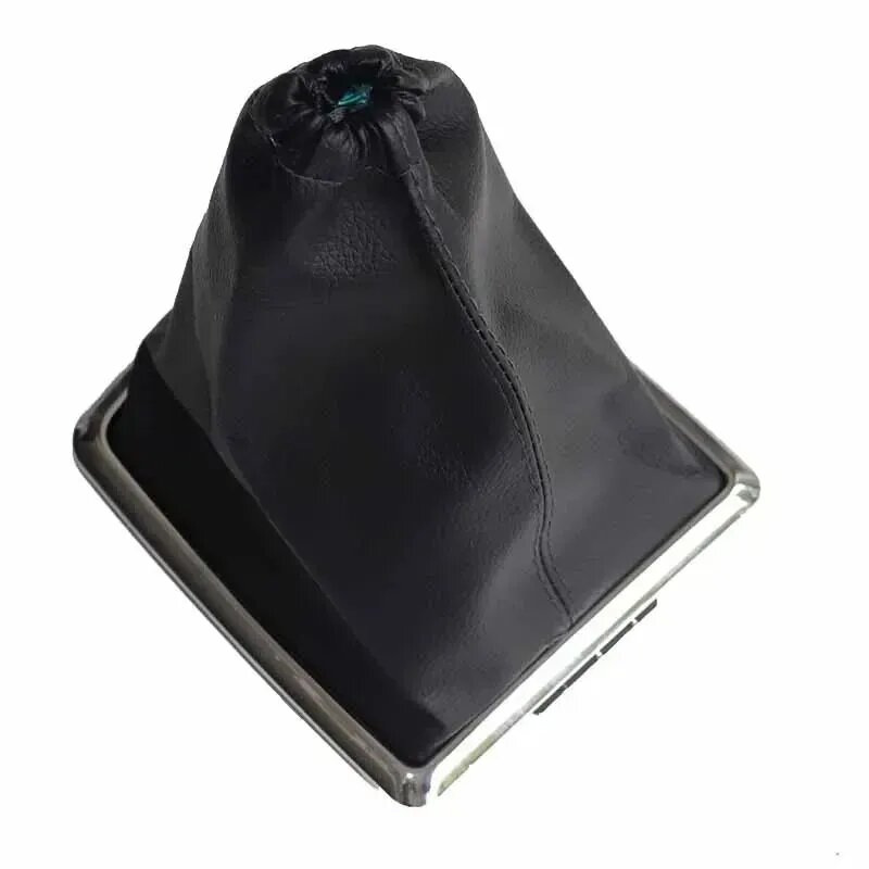 Хромированная и кожаная ручка переключения передач автомобиля, рычаг переключения передач, чехол багажника для Ford Focus II MK2 2005-2012, чехол для коробки передач, механическая коробка передач