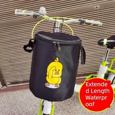 Корзина для велосипеда, передняя корзина, корзина для электрического скутера, складная корзина, холст, маленькая