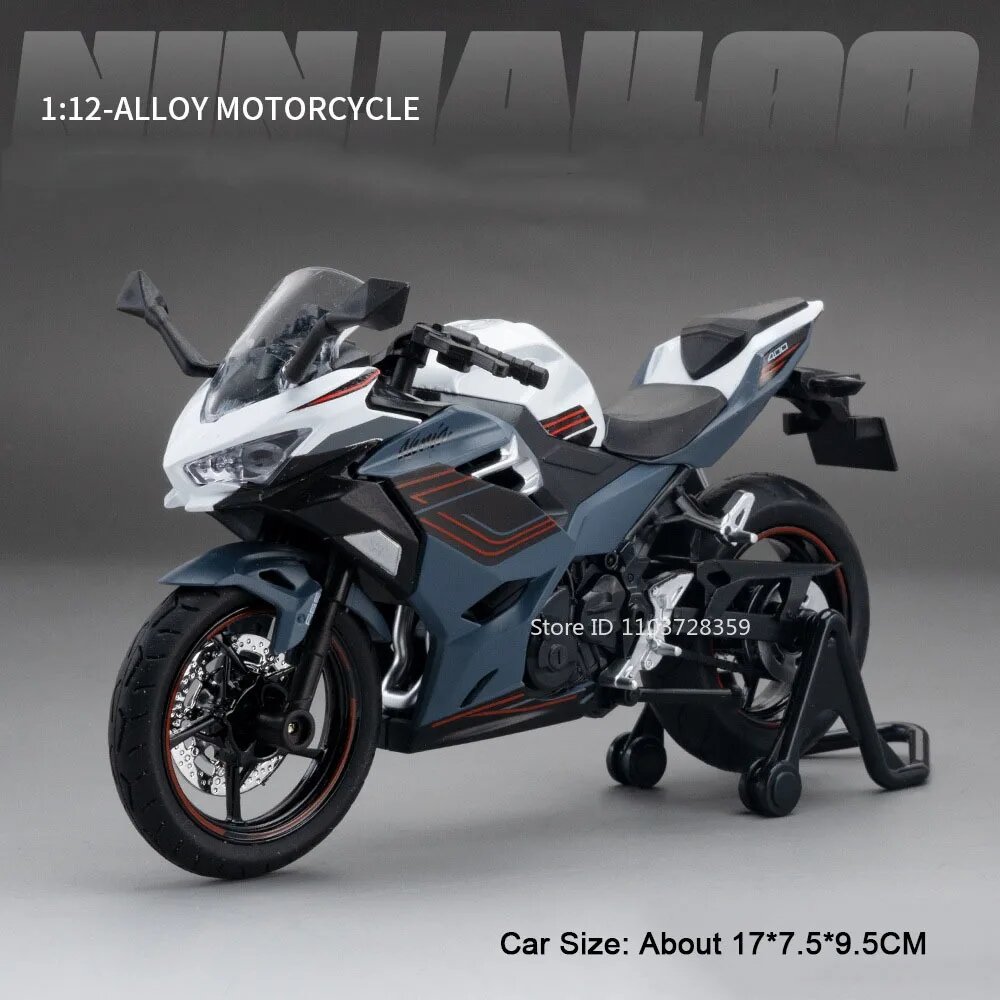 Модель мотоцикла Kawasaki Ninja ZX-6R 1:12, белый