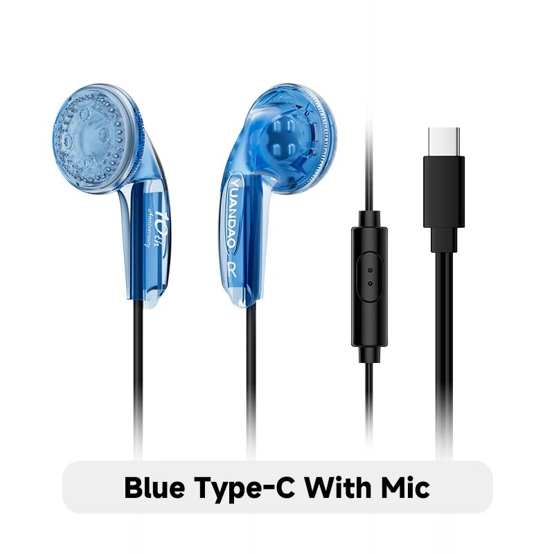 NICEHCK 10th Anniversary Edition внутриканальные наушники 3.5мм/Type-C Blue Type-C With Mic