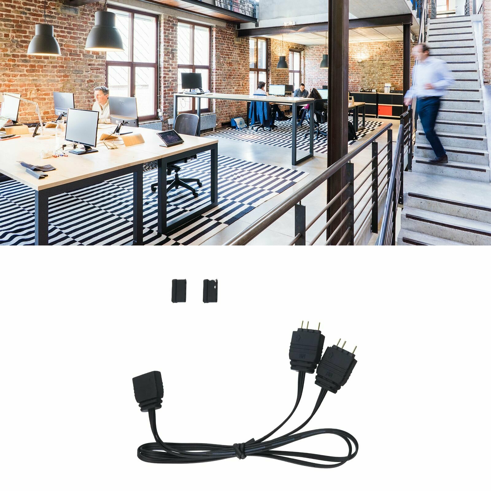 Адаптерный кабель ARGB SYNC 5V 3Pin для материнской платы Gigabyte