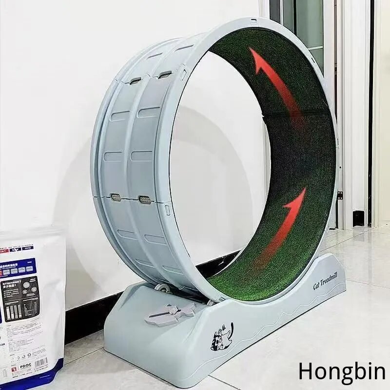 Беговая дорожка для кошек и собак Hongbin 120 см серая для тренировок