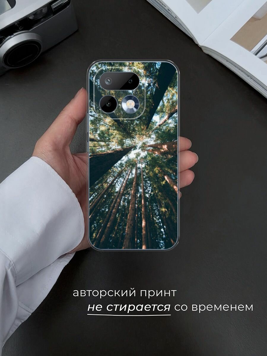 Силиконовый чехол на Realme 16 Pro / Реалме 16 Про с принтом Лес 18 — фото 1