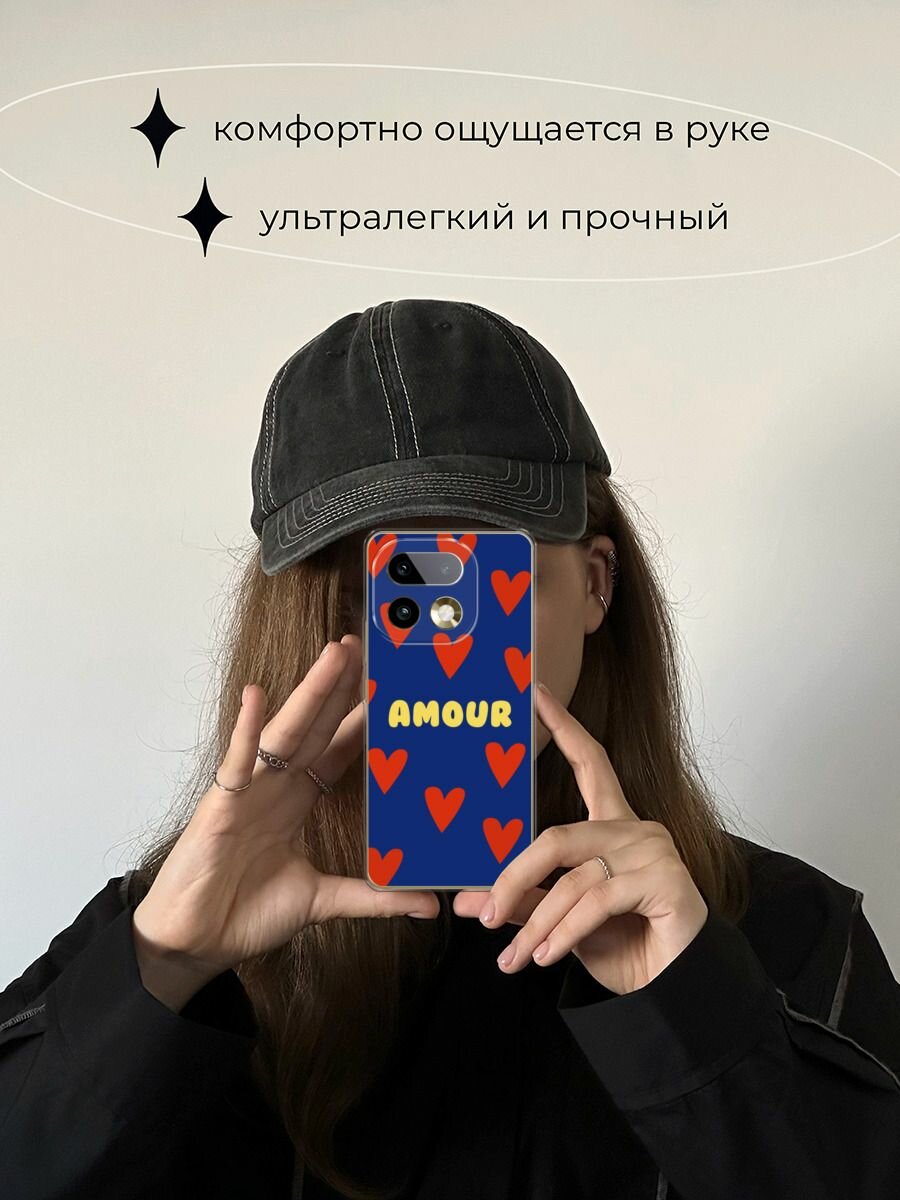 Чехол на Realme 16 Pro+ / Реалме 16 Про+ с принтом Amour art — фото 1