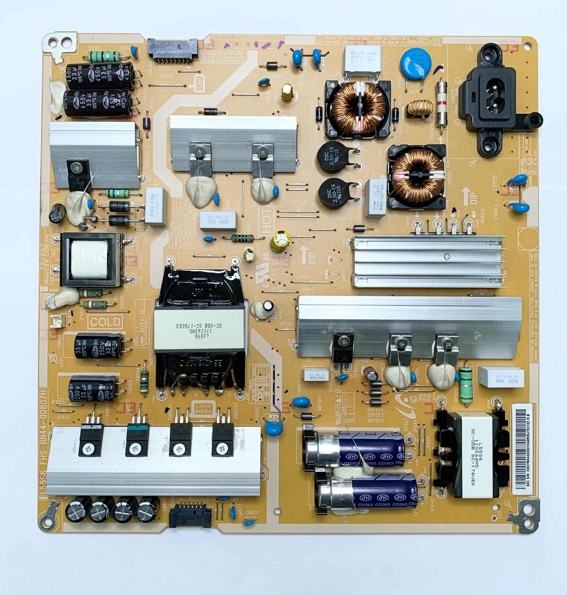 Блок питания BN44-00807H REV1.1 L55S6_FHS для телевизора SAMSUNG UE49MU6300U
