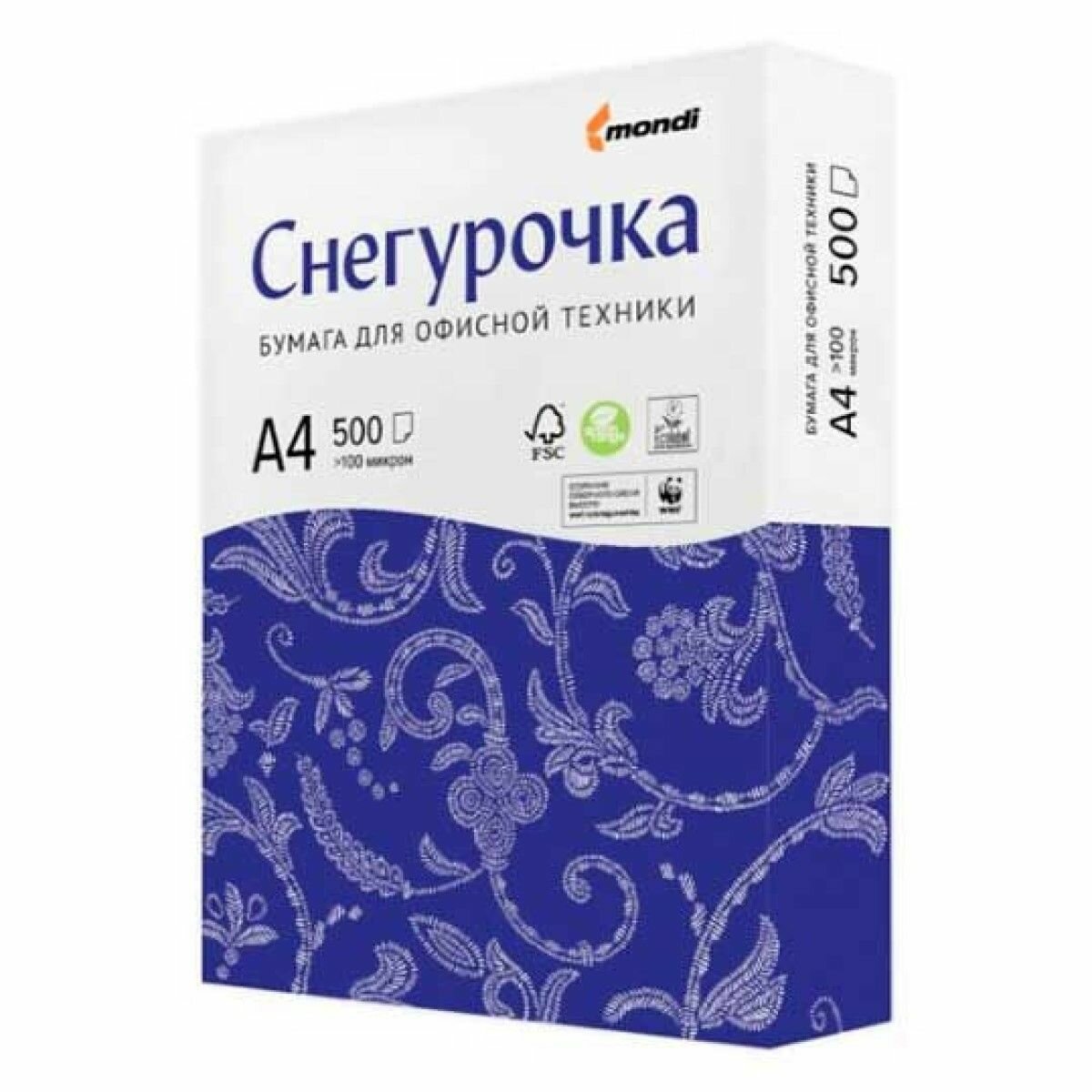 Бумага А4 Mondi 146% CIE 96% категория С, 500 л, 1 упаковка
