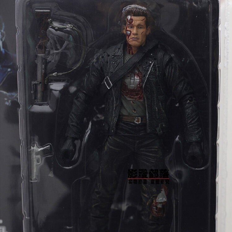 NECA 7-дюймовый Терминатор 2 T800 Шварценеггер металлический скелет версия подвижная фигурка куклы модель