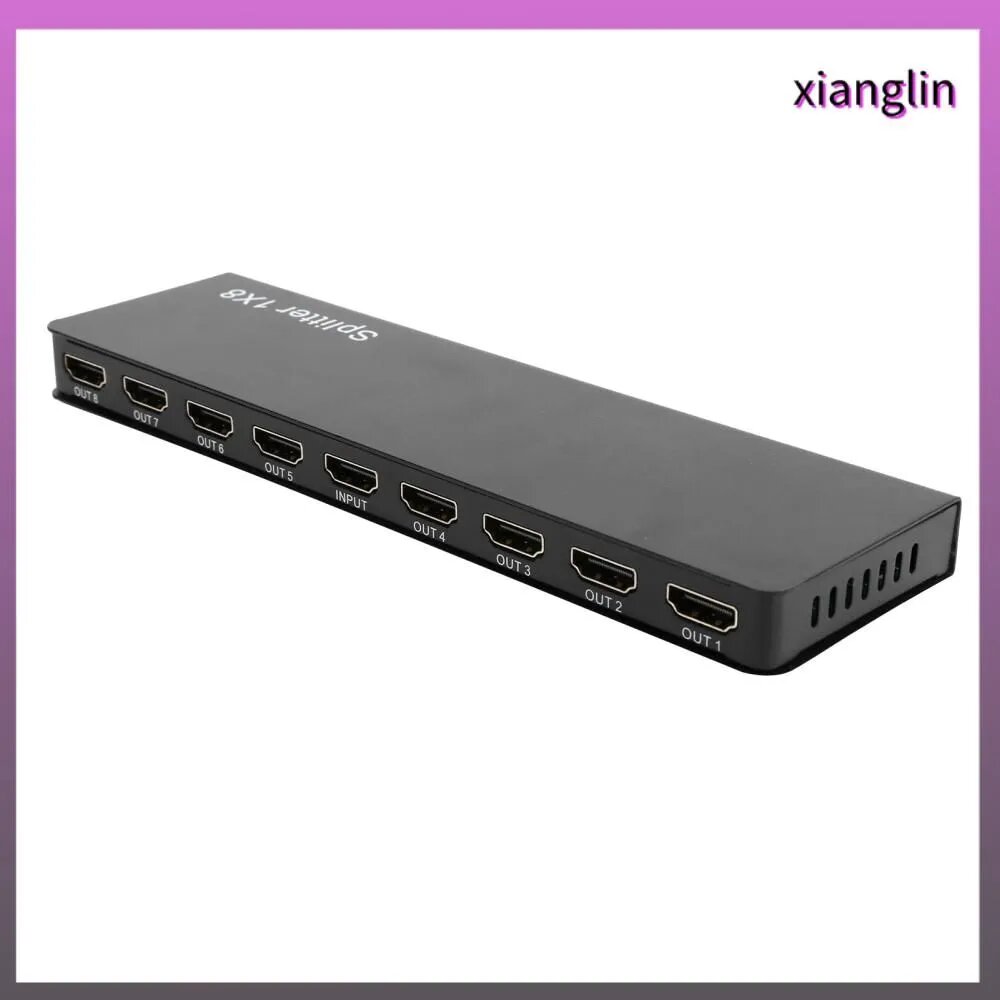 Разветвитель, Поддержка 3D и Deep Color, HDMI 1x8 для презентаций и развлечений Англосаксонские