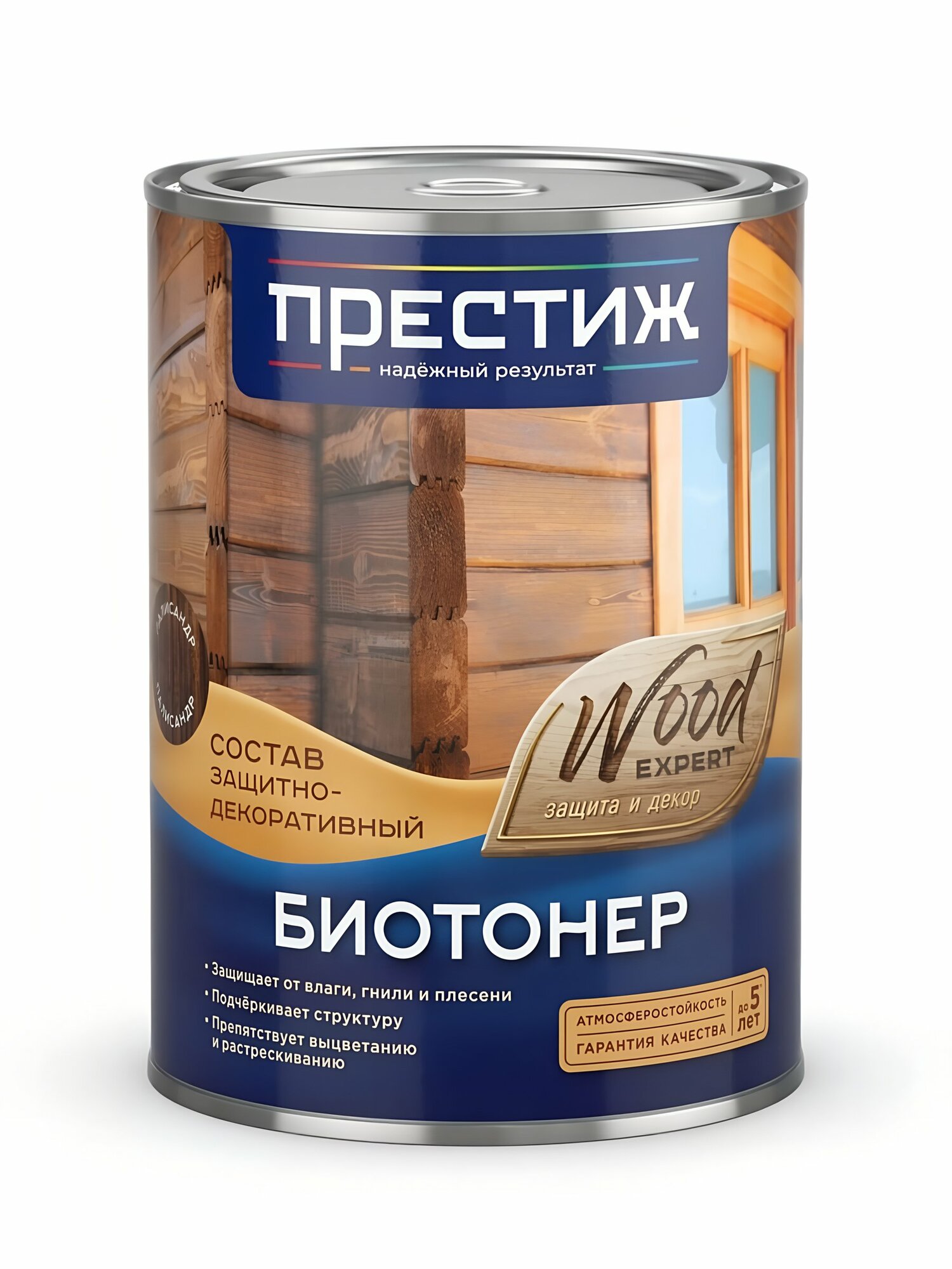 Пропитка для дерева Престиж Биотонер каштан 0.9 л, защита от плесени