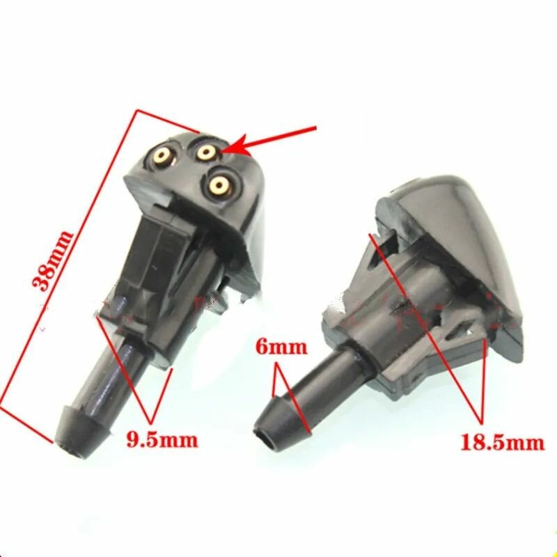 Форсунка омывателя лобового стекла автомобиля для Hyundai Elantra Sonata, Kia Amanti Optima Sorento 98630YY000, 2 шт./компл, форсунка щетки стеклоочистителя