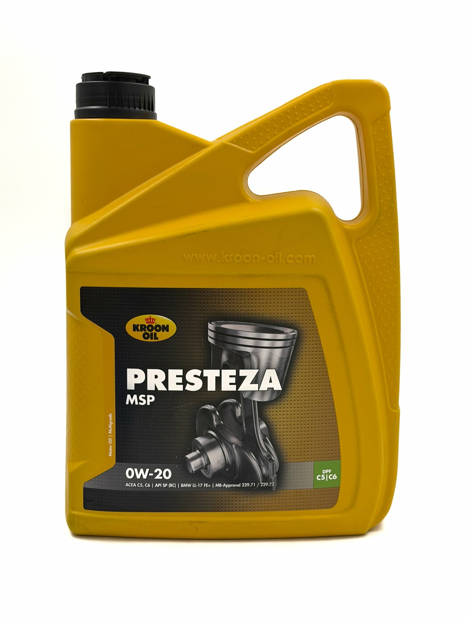 Масло моторное Kroon-Oil Presteza MSP 0W-20 C5/C6, 5 литров ,