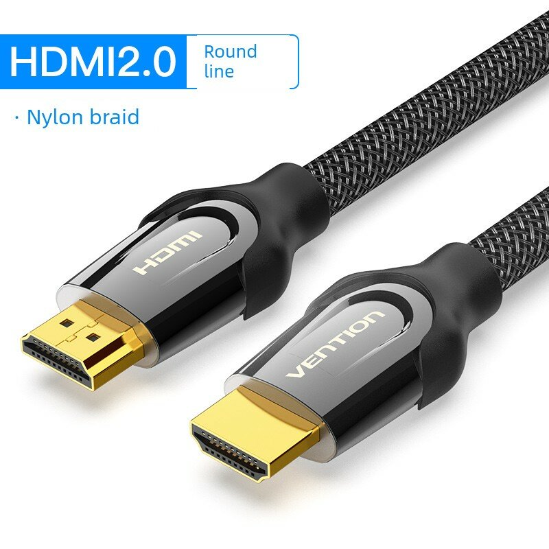 HDMI ARC аудио кабель с тканевой черной оплеткой, серебряными проводниками, поддерживает Audio Return Channel - 0.75 м