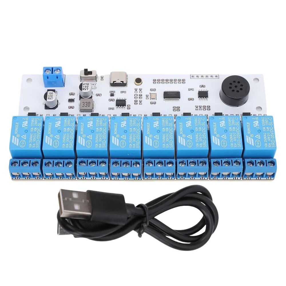 Аудиореле-реле распознавания речи, схема защиты оптрона 4/8 CH340