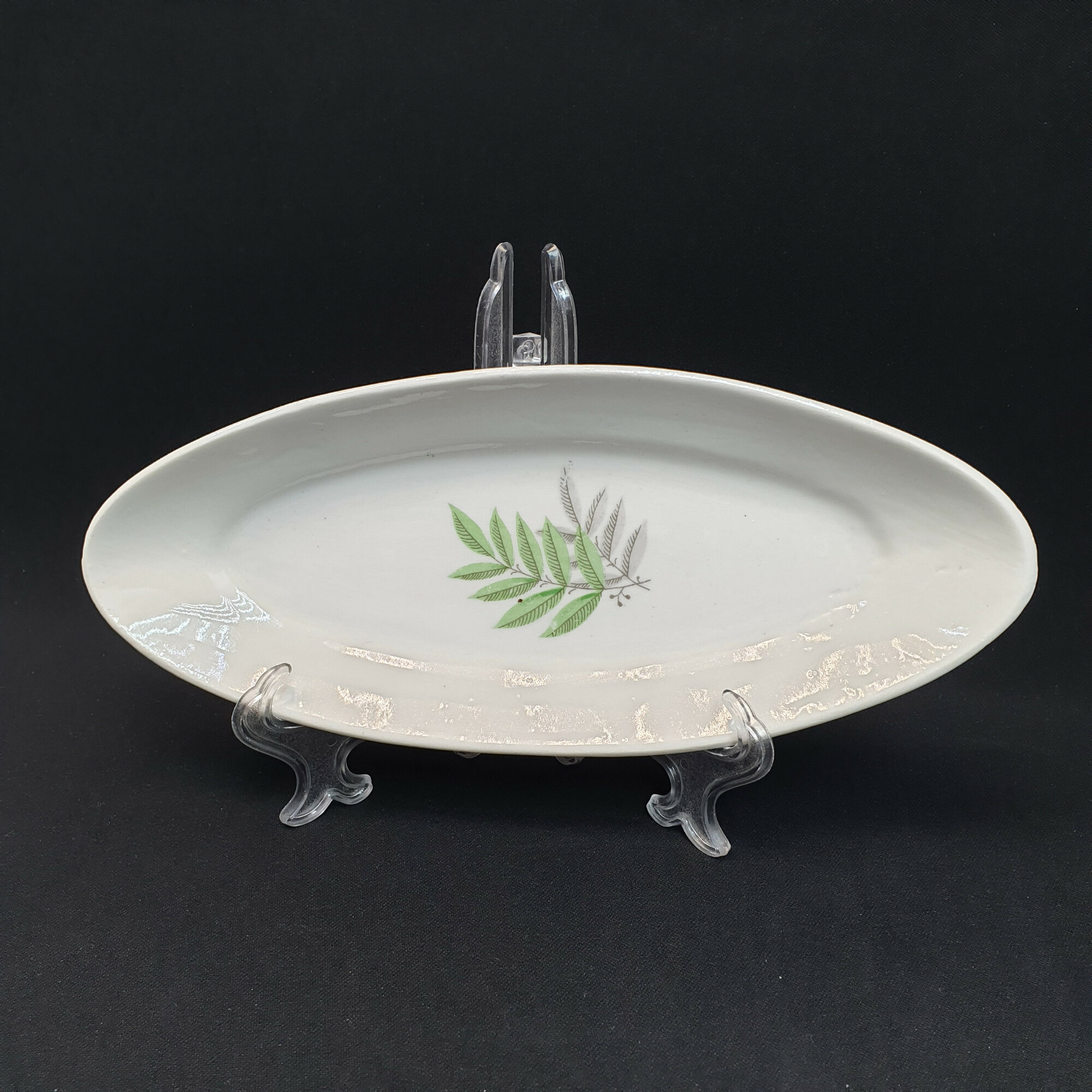 Винтажная селедочница Дулево , фарфор 24х10, СССР