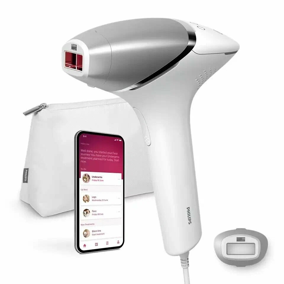 Фотоэпилятор Philips Lumea IPL 8000 Series BRI940/00, требуется адаптер на евро-вилку