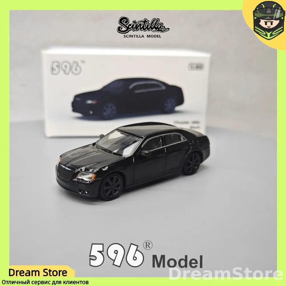 Машинка 596 Model 1/64 #Chrysler 300c-black Литой под давлением автомобильной модели