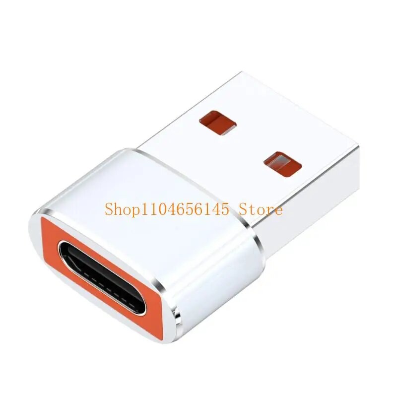 Адаптер USB C OTG белый для зарядки и передачи данных