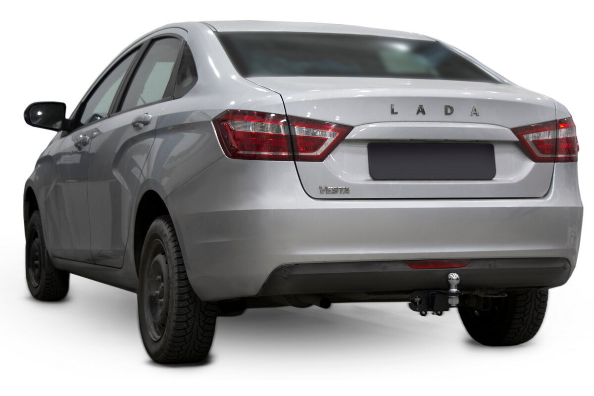 Фаркоп под квадрат Berg для Lada Vesta (Лада Веста) 2015-2022, шар E, 900/75 кг, F.6017.004