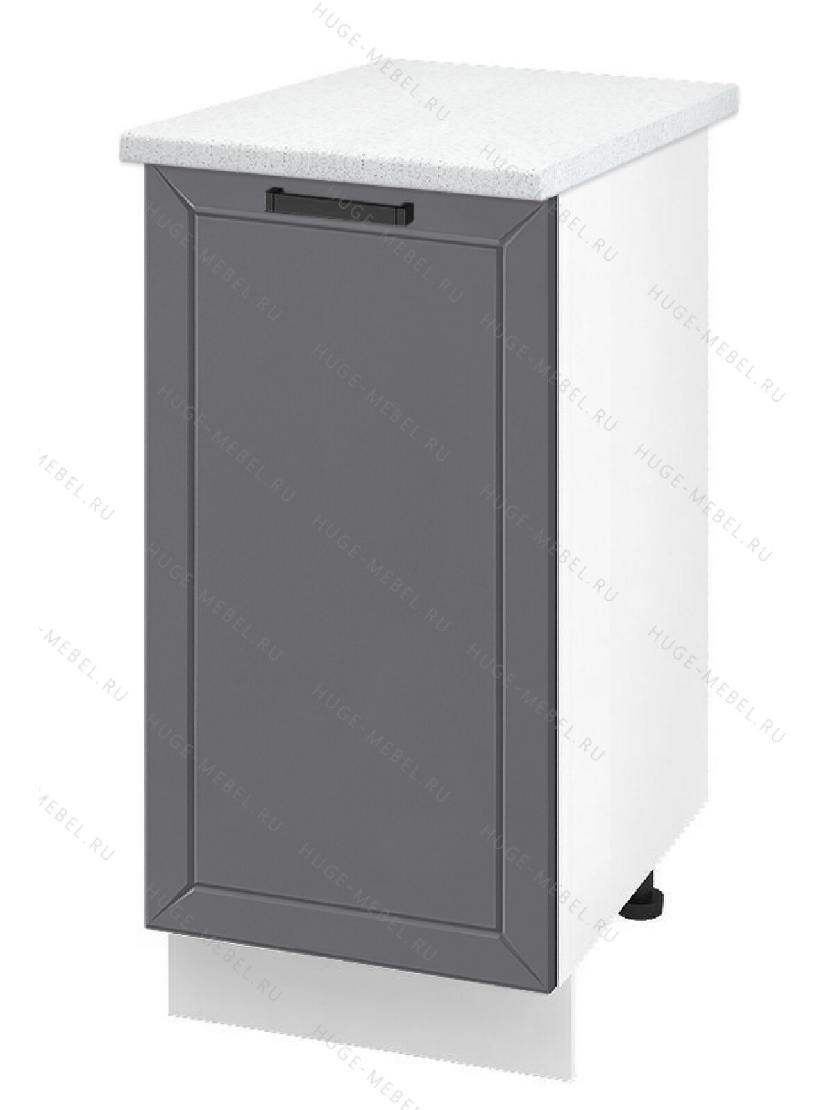 Шкаф кухонный нижний 400 Альфа (вулкан) Huge Mebel. Ширина 400 Высота 840. Модули кухонные нижние