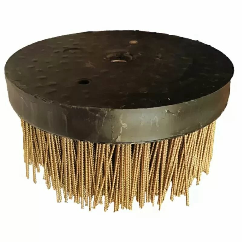 Щетка чашечная Д140*M14, ворс корд латунир-я сталь 0,20 жгут 1,40 (код 3-099) Osborn