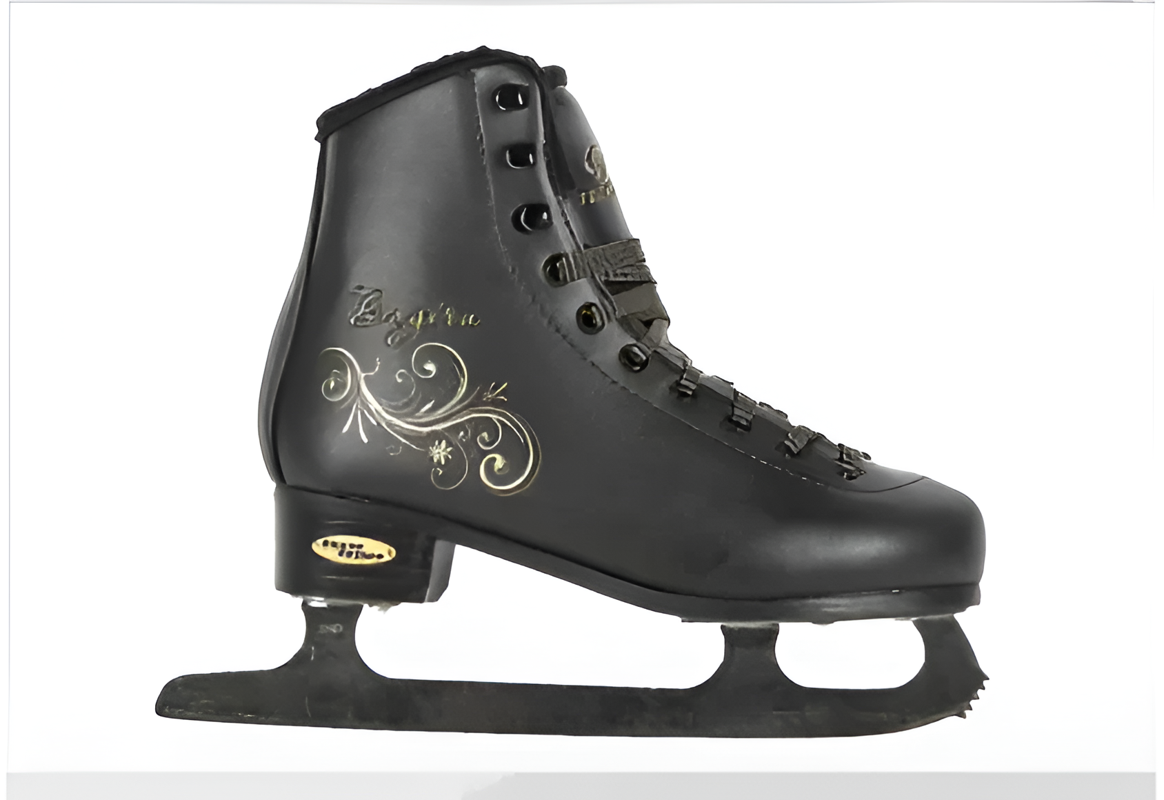 Коньки фигурные Bagira от Tech Team, р. 35, черные, искусственная кожа