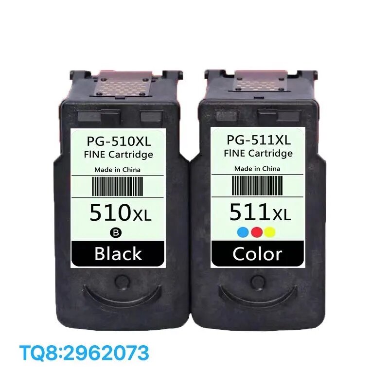 Комплект картриджей PG510 CL511, совместимый, Набор CMYK, 2 шт