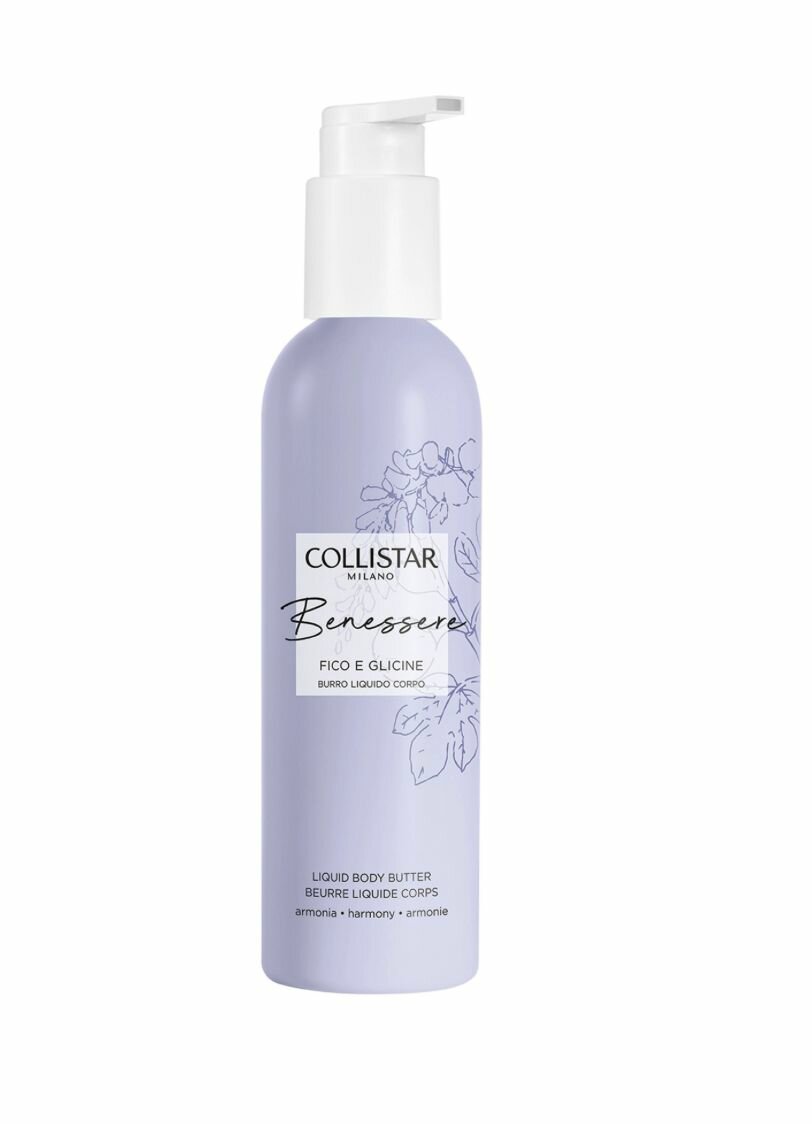 Collistar - Benessere Fico E Glicine Liquid Body Butter Увлажняющее и питательное масло для тела 200 мл