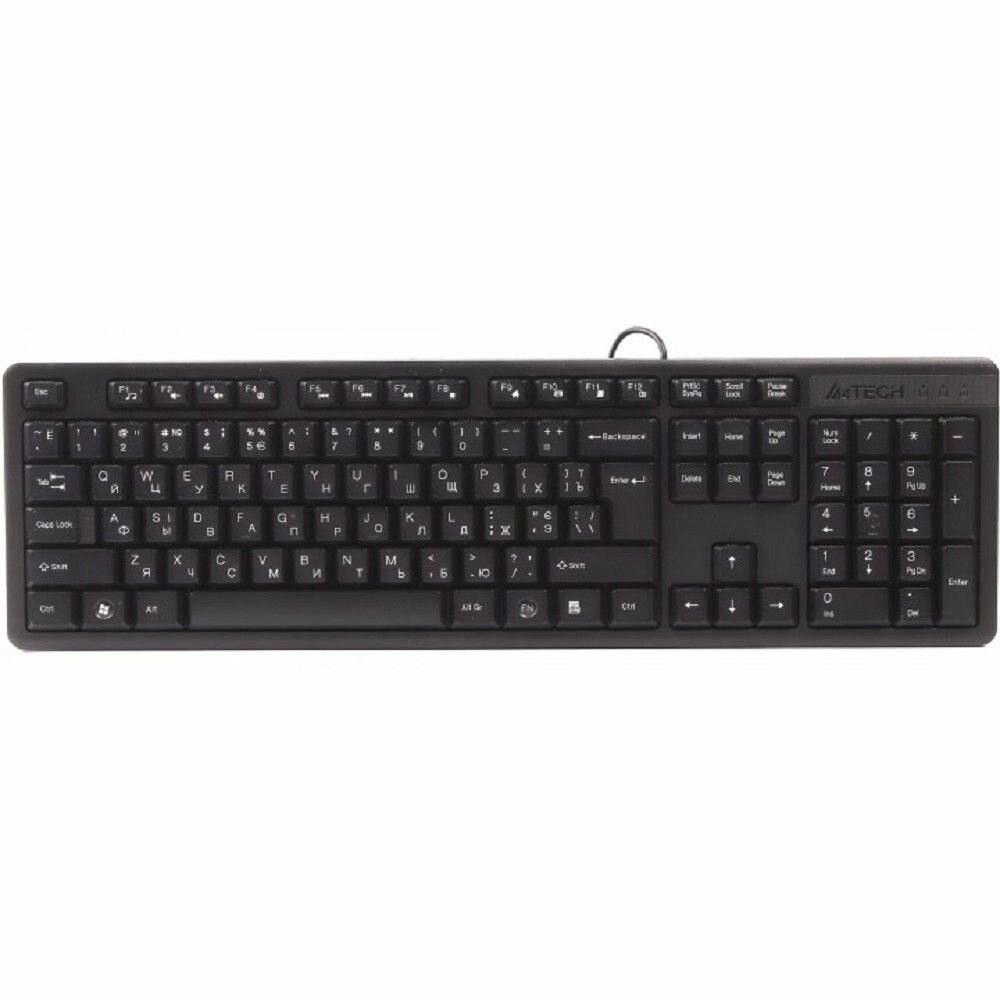 A4Tech Клавиатура KK - 3 черный USB 1530244
