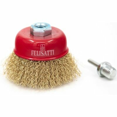 FELISATTI Корщетка чашечная для УШМ гофрированная 0,3/65 латунь 0105.5.0.00