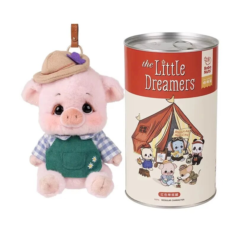 Мягкая игрушка Bobo Jar, поросенок в шляпе, розовый, four