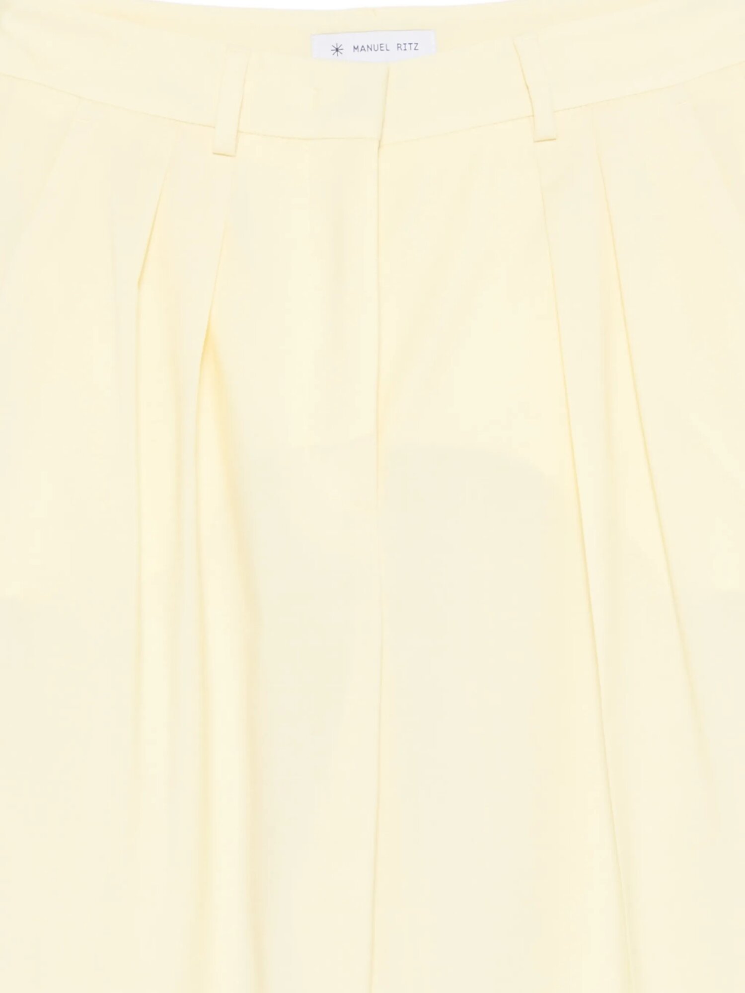 Брюки Manuel Ritz Pleated trousers, размер 44, светло-желтый — фото 1