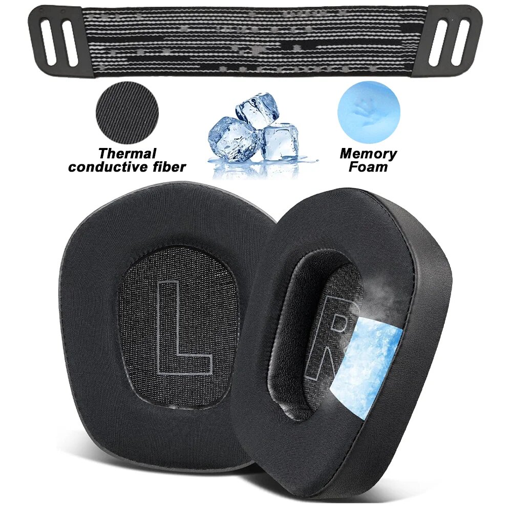 Амбушюры Ice Black Combo для Logitech G733 G335 G535