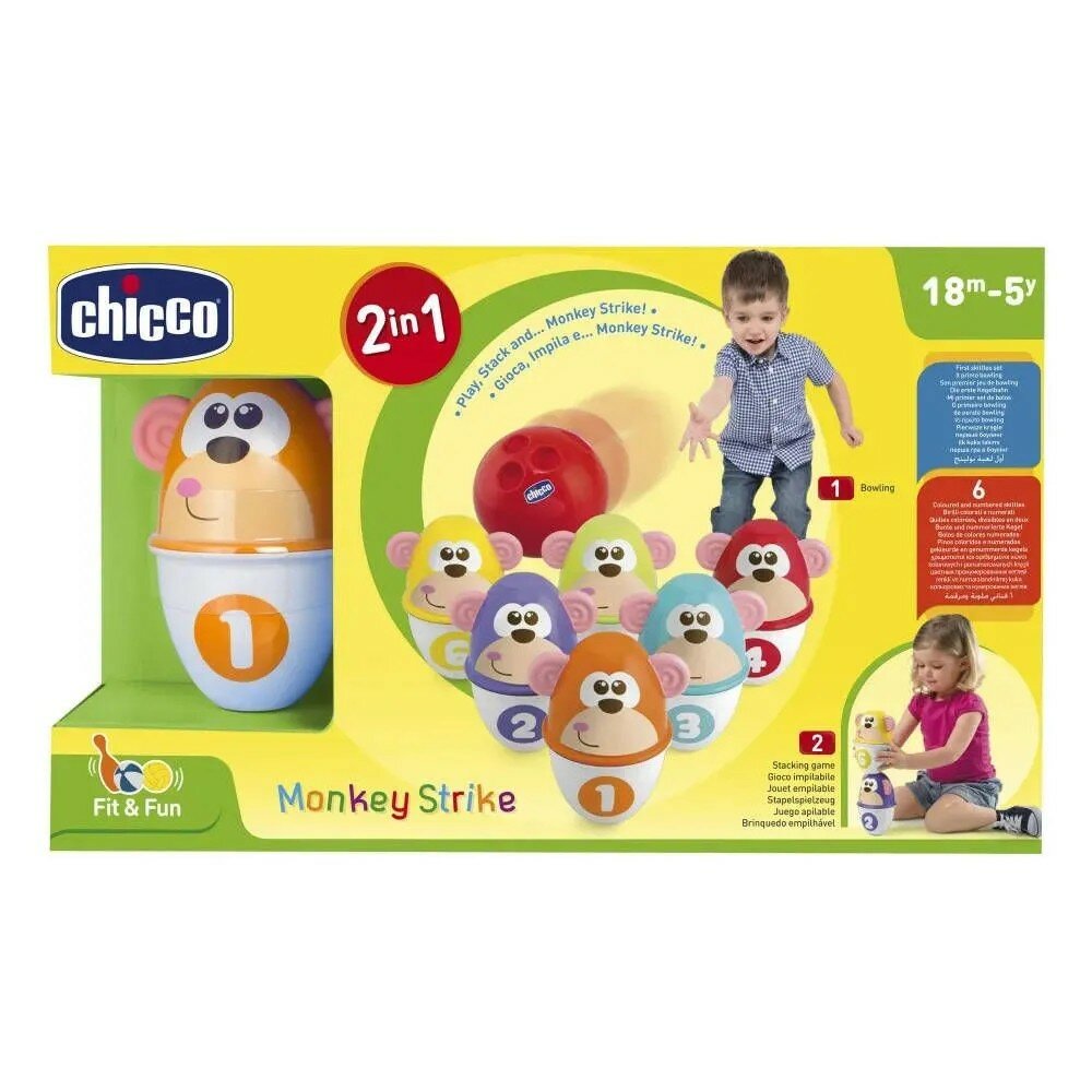 Игровой центр Chicco "Боулинг", развивающий, от 18 мес.