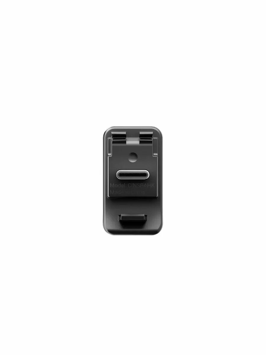 Адаптер X5 Mic Adapter, экшн-камеры Insta 360 X5, пластиковый, черный, высота 2,5 см. — фото 1
