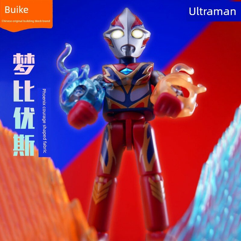 Набор строительных блоков Ultraman Mebius Phoenix Courage Form с подсветкой