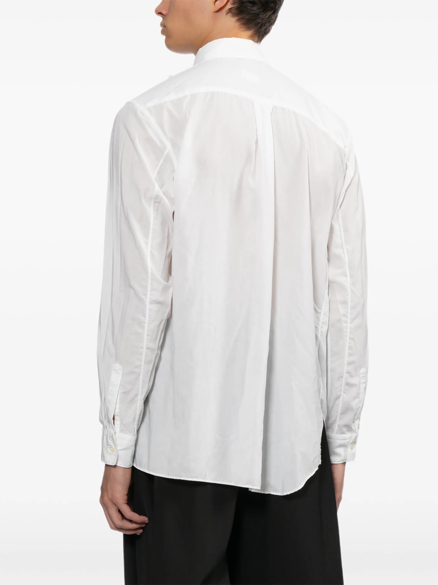 Блуза BLACK COMME des GARCONS, размер S, бежевый/белый — фото 1