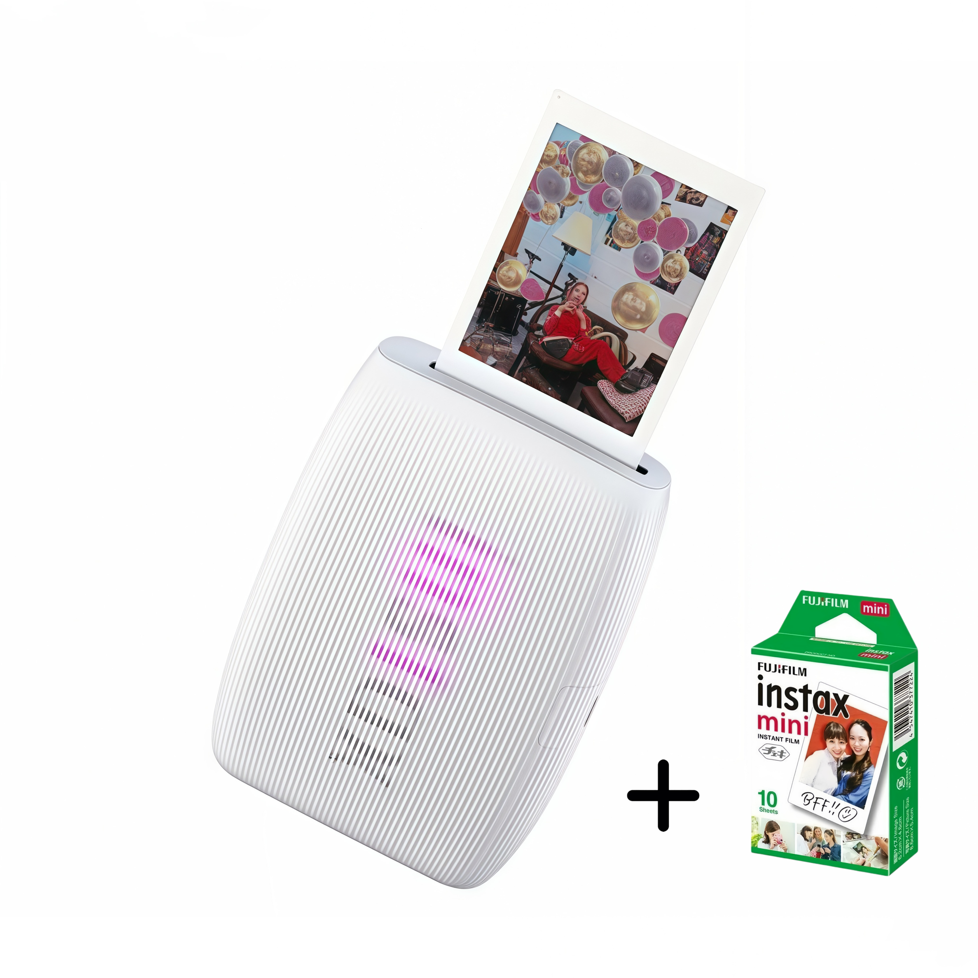 Принтер Моментальной печати Fujifilm Instax Mini Link 3 （В комплекте 10 листов фотобумаги）White белый