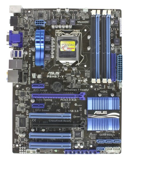 Материнская плата ASUS P8H67-V, для настольных ПК, сокет LGA1155, чипсет Intel H67