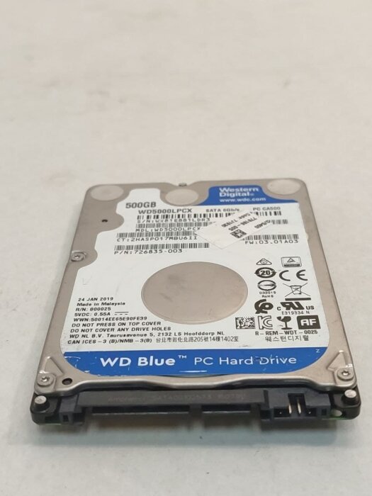 Жесткий диск 2.5" 500Gb Sata WD Blue Mobile WD5000LPCX