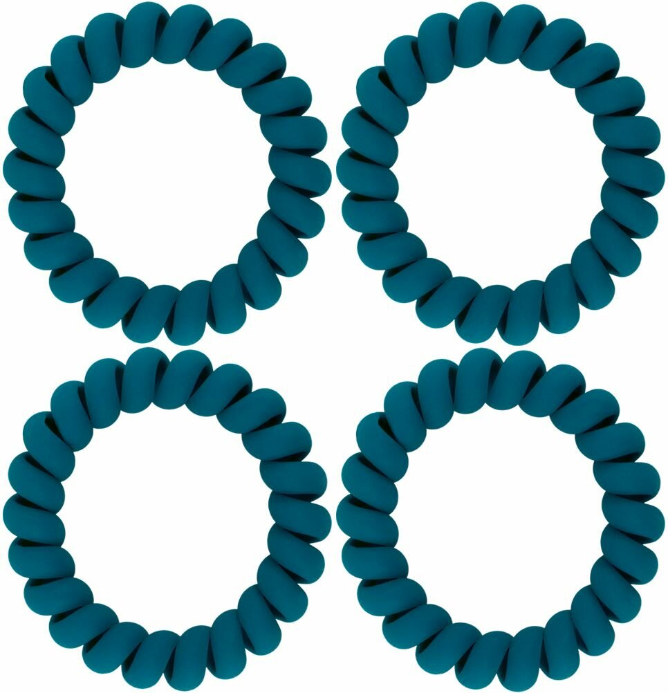 Набор резинок для волос, спиральные резинки-пружинки женские для хвостов, акксесуары для причесок, комплект 4 штуки