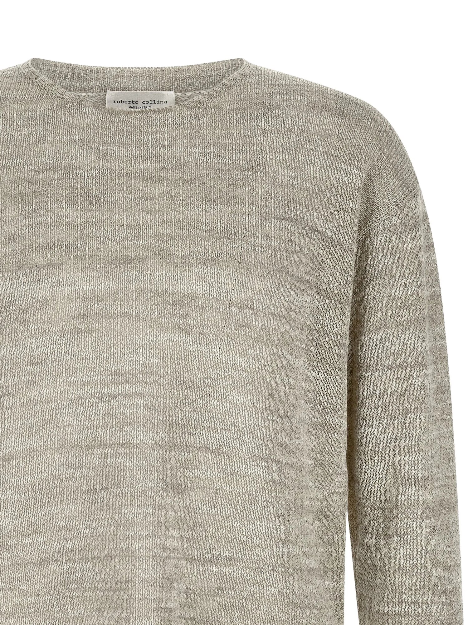 Свитер Roberto Collina Mouliné knit sweater, размер 52, , grey — фото 1