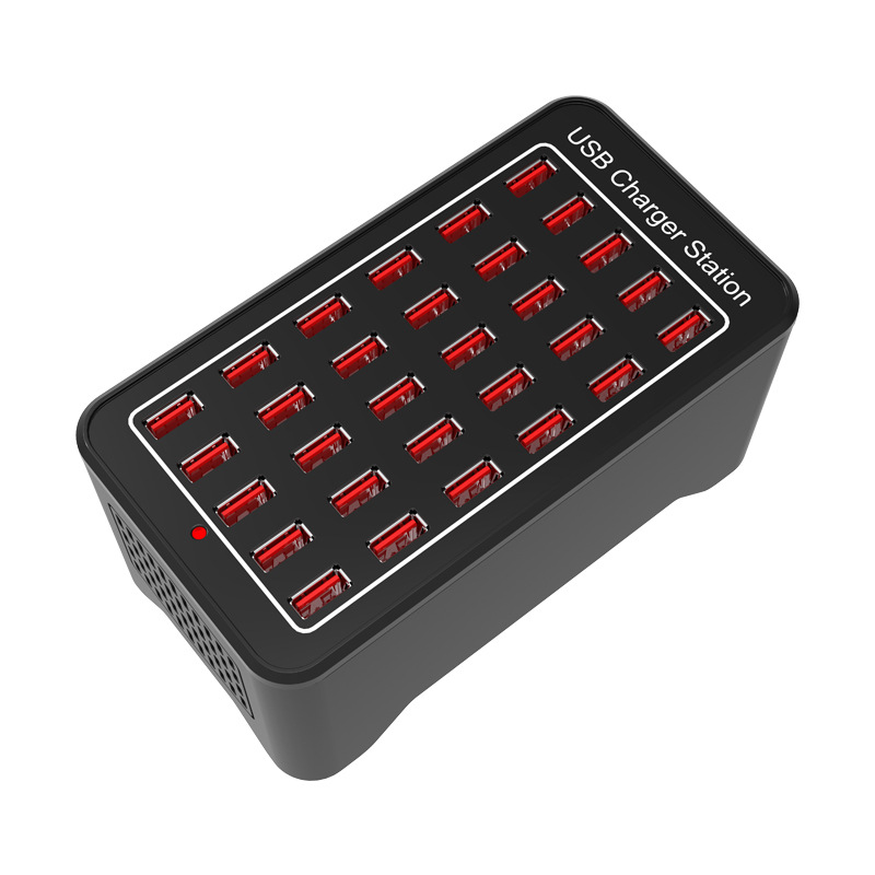 Зарядная станция PALMEXX YFY-A75 30*USB (5V-2.4A), 150W, цвет чёрный
