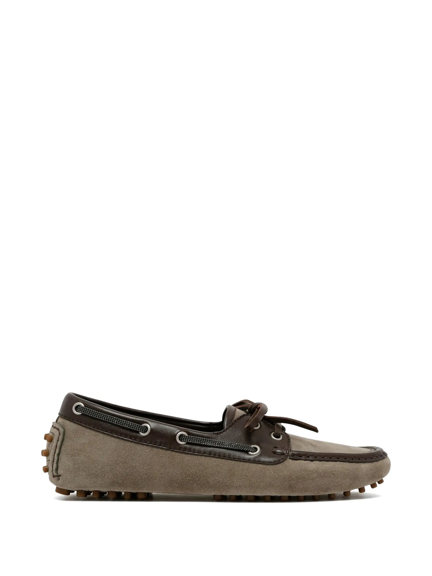 Туфли Lace-up suede boat shoes 