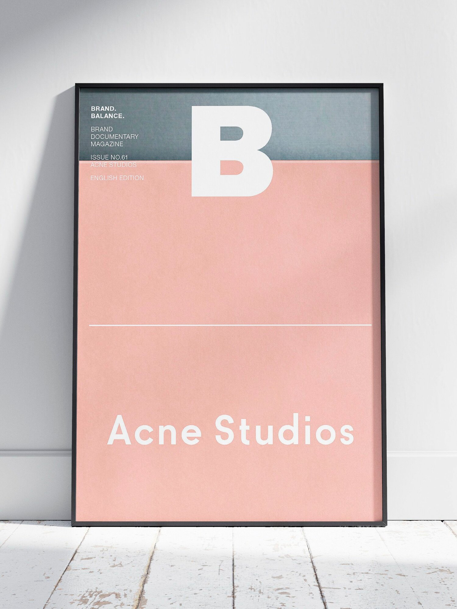 Плакат на стену для интерьера Акне Студиос (Acne Studios 12) - Постер по модели, бренду и моде формата A4 (21x30 см)
