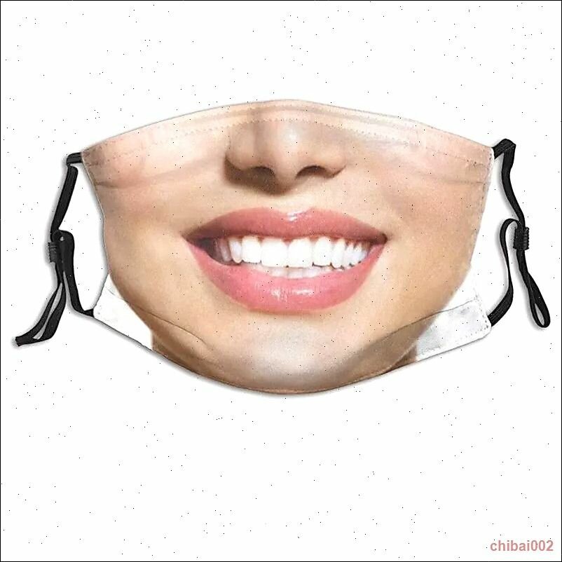 3D реалистичная маска для лица с забавными принтами, многоразовая защитная маска для взрослых, креативный аксессуар для вечеринок и розыгрышей, 1 шт
