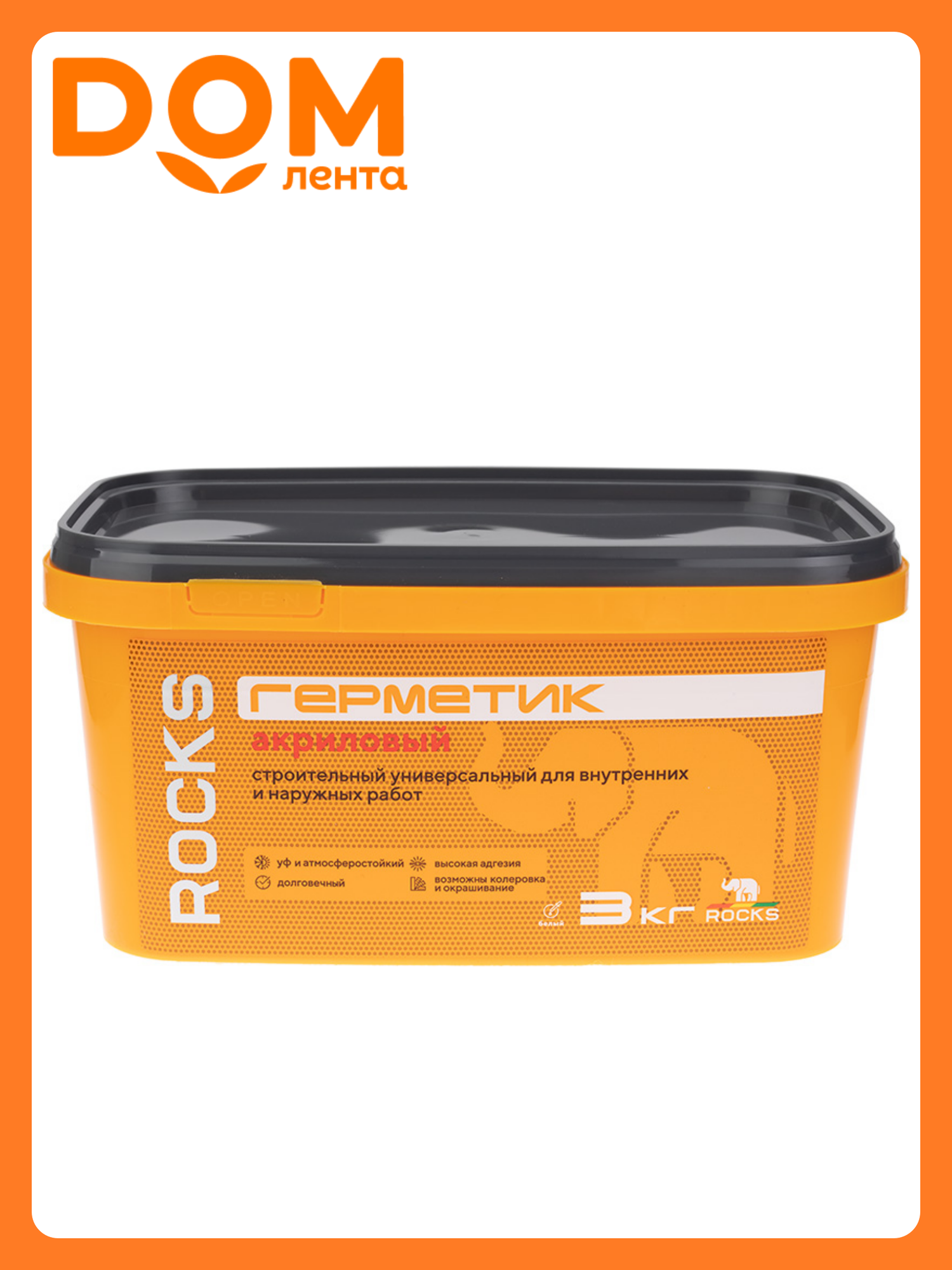 Акриловый герметик ROCKS 3 кг