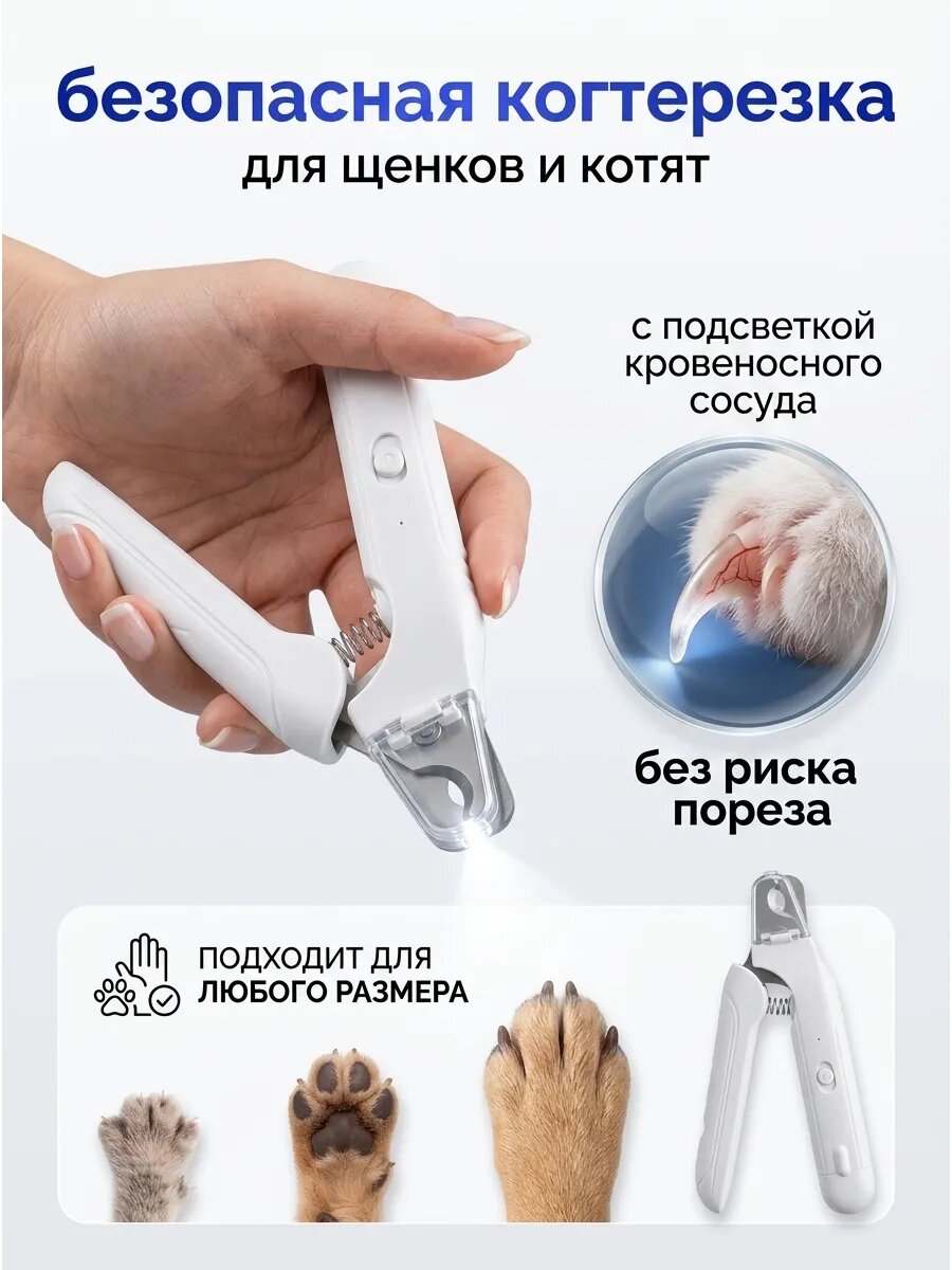 Когтерезка для кошек и собак безопасный|