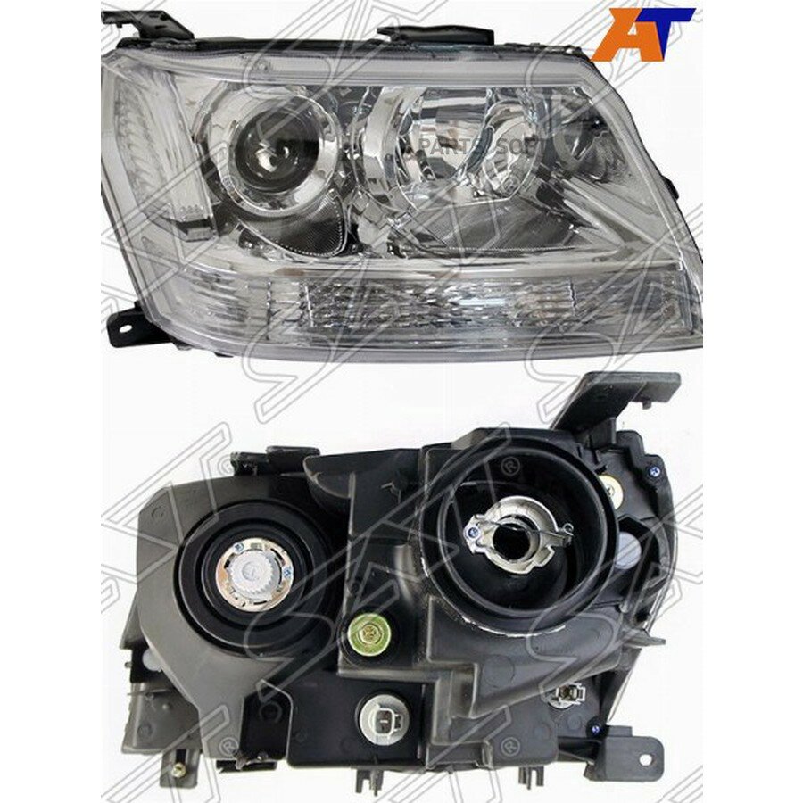 Фара Suzuki Escudo 05-17 / Grand Vitara 05-16 (Справа/ Галоген/ Ручная регулировка/ 5D) от официального дистрибьютора, SAT, артикул ST2181135R